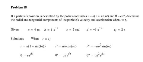 Solved Problem If A Particle S Position Is Described By Chegg