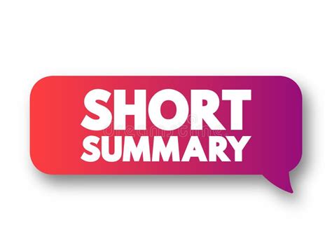 Short Summary Comprehensive And Usually Brief Abstract