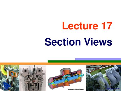 Section Views Engineering Drawing And Graphics Lecture Slides Docsity