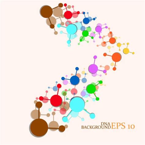 Abstract Colorful Dna Molecule Design — Stock Vector © Burakowski 13979260