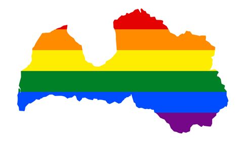 Lgbt Flag Map Of The Latvia Png Rainbow Map Of The Latvia In Colors Of