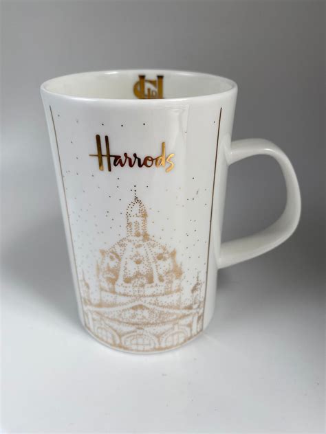 Vintage Harrods Fine Bone China Mug 425 Tall Made In England Etsy