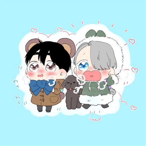 勝生勇利 ヴィクトル・ニキフォロフ 「あったかくしてね」🍣のイラスト