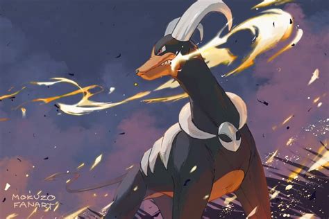 Houndoom Pokemon Drawn By Mokuzoumokussbu Danbooru