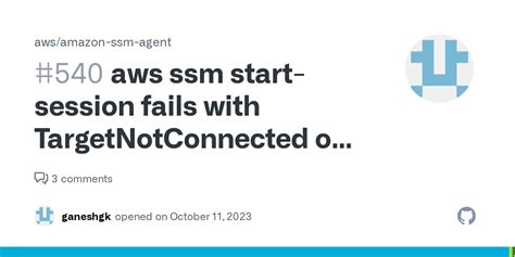 Aws Ssm Start Session Fails With Targetnotconnected On Ecs On Fargate