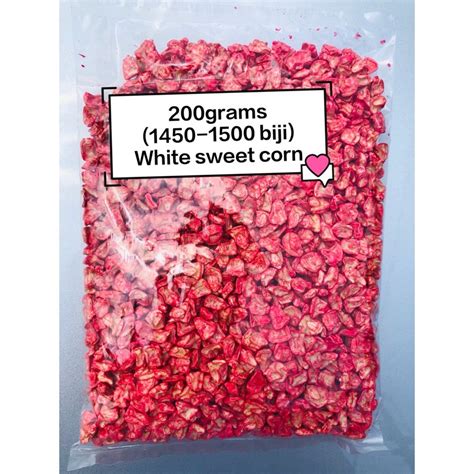 Grams Benih Jagung Susu Manis Biji Benih Jagung Susu Juicy White Sweet Corn