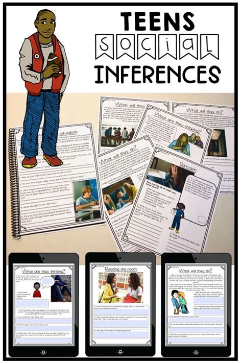 Social Inferences TEENS Older Students Social Skills Activities