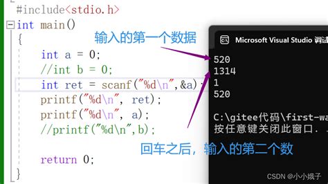 【初阶c语言】关于scanf函数的超详细介绍和多组输入 Csdn博客