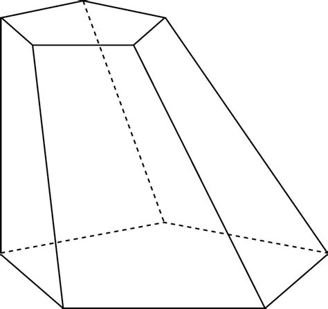A Skewed Pentagonal Pyramid Vintage Illustration 13603275 Vector Art