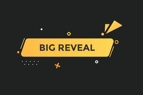 Big Reveal Vectors Sign Level Bubble Speech Big Reveal 24256217