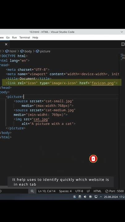 Html 10b Favicon Html Html5 Html5tutorial Html5course Youtube