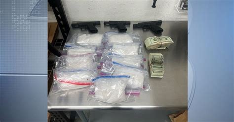 Four Arrested After Police Find Guns Drugs And Money After Pursuit