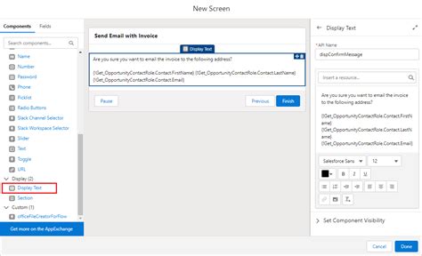Send An Email With An Invoice In Salesforce Flow Office File Creator