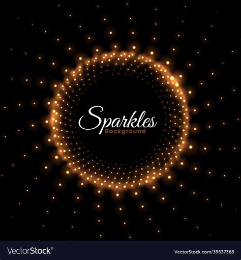 Abstract Sparkles Shiny Frame Background Vector Image