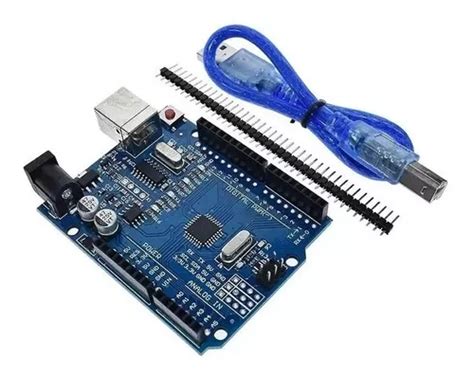 Placa Arduino Uno R3 Atmega328 Ch340 Iot Atmel Cable Usb En Venta En