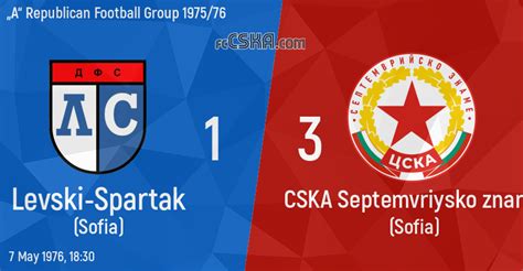 Levski Spartak Sofia Cska „septemvriysko Zname“ Sofia 1 3 7 May