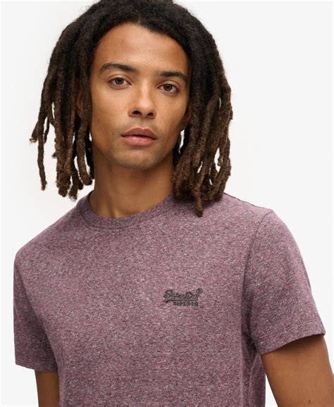 Mens Organic Cotton Essential Logo T Shirt In Port Grey Grindle