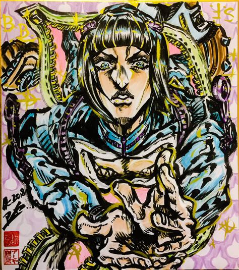 Fanart Bruno Bucciarati Art Done In Celebration Of Part 5 Announcement By Kohei Ashiya