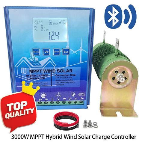 3000w Mppt Hybrid Solar Wind Charge Controller 12v 24v 48v Pv Turbine