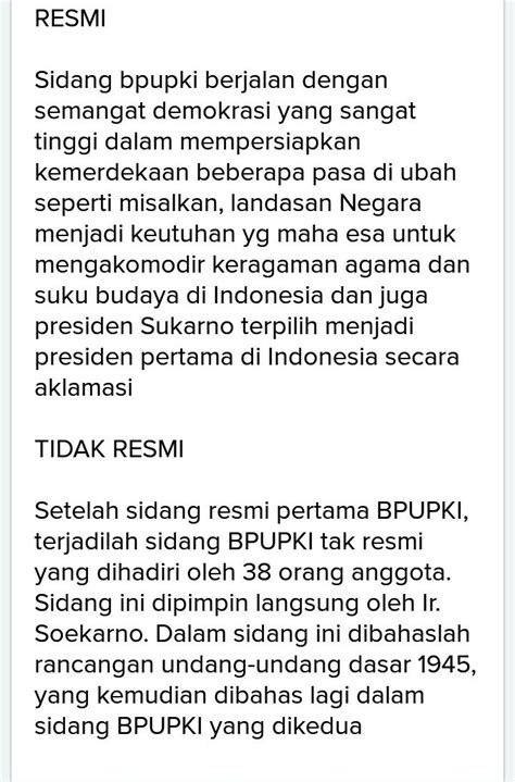 Sidang Resmi Bpupki Materi Belajar Online