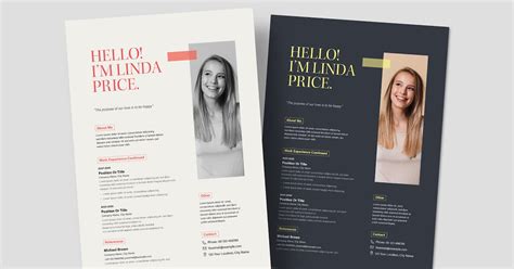 Стильный Шаблон резюме Графические шаблоны Envato Elements