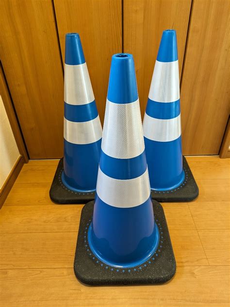 Yahooオークション Pvc・青・ カラーコーン・ 高輝度反射・ 重量コ