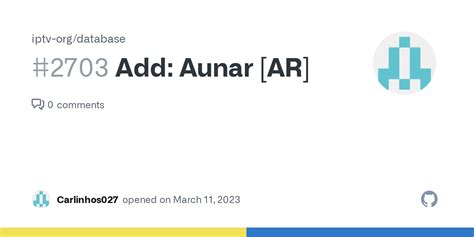 Add Aunar Ar · Issue 2703 · Iptv Orgdatabase · Github