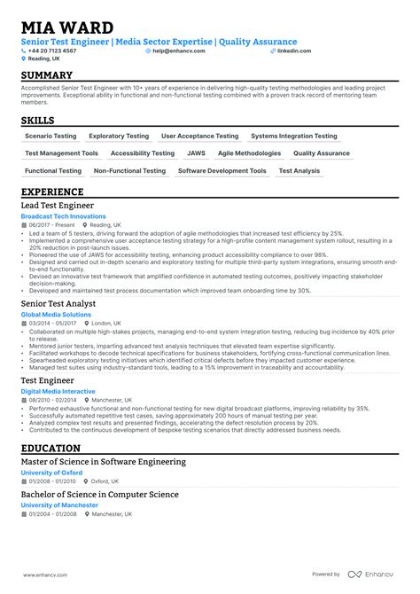 Manual Tester CV Examples Guide For 2025