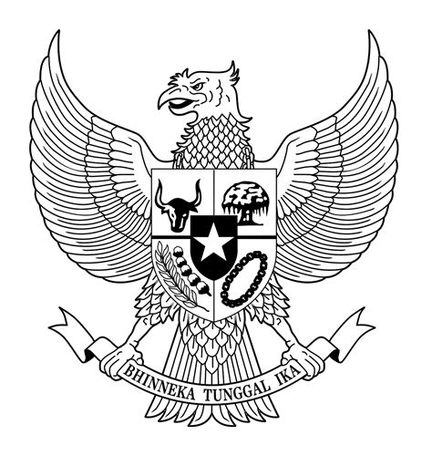 Logo Garuda Hitam Putih Vector 43 Koleksi Gambar
