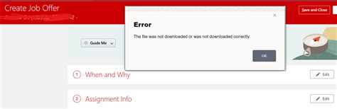 Error When Download The Offer Letter The File Was Not Downloaded Or Was Not Downloaded