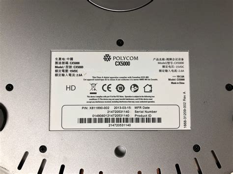 Polycom Cx5000 Round Table Video Conference Phone W 2x Satellite