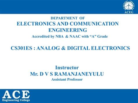 Analog And Digital Electronics Unit 5 Ppt