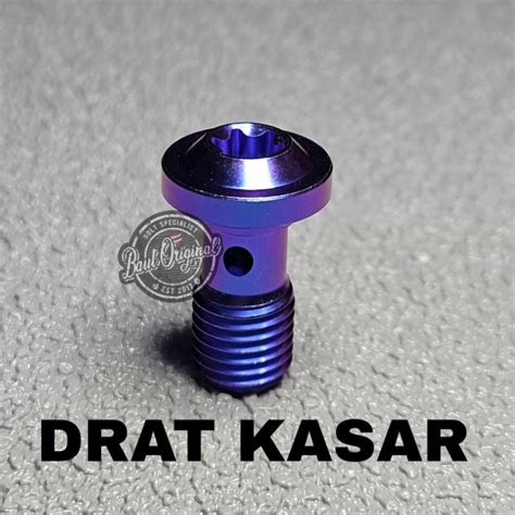 Jual Baut Kaliper Master Rem Selang Rem Probolt Titanium Drat Kasar Shopee Indonesia