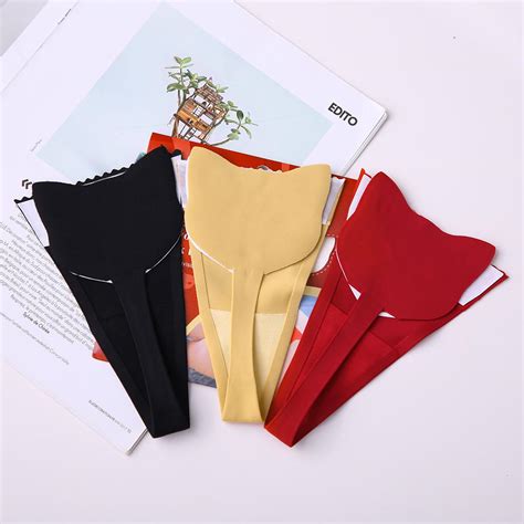 Women Sexy Cat Lingerie G String Knickers Underwear Open Crotch Thongs
