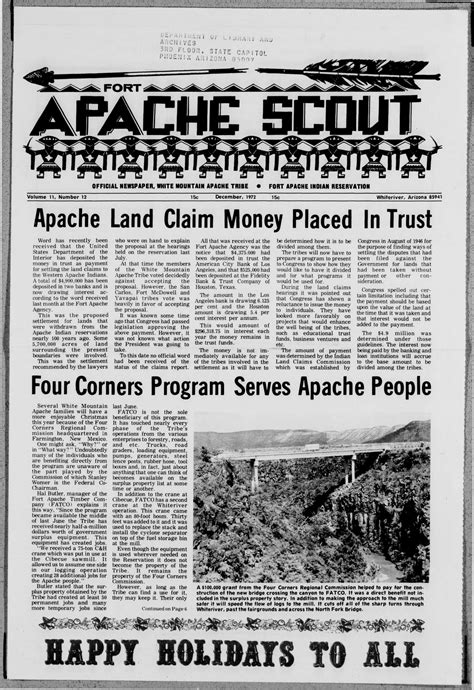 The Fort Apache Scout 1972 12 Arizona Memory Project