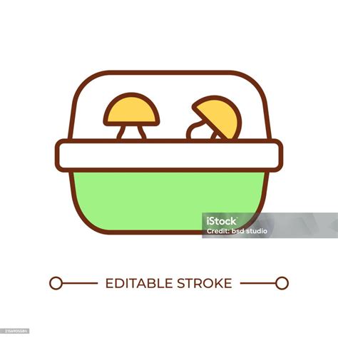 버섯 포장 Rgb 색상 아이콘 0명에 대한 스톡 벡터 아트 및 기타 이미지 0명 개념 균류 Istock