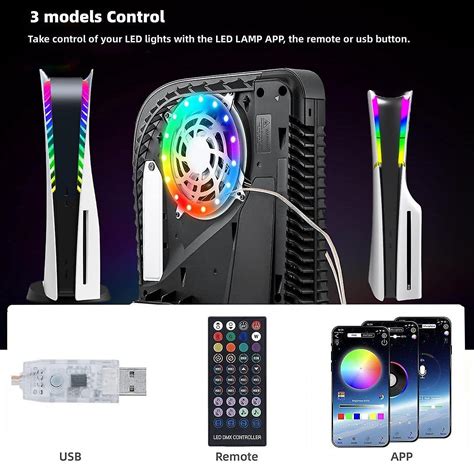 rgb pickup light bar for console symfony multiple effects with led