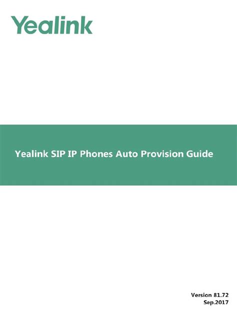 yealink sip ip phones auto provisioning guide v81 73 download