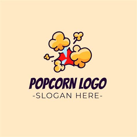Premium Vector Popcorn Logo Template Design