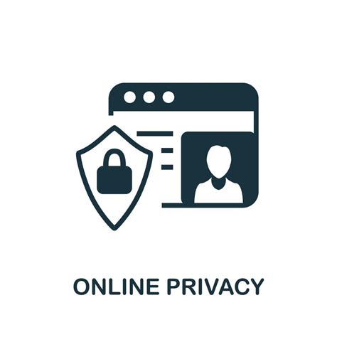 Online Privacy Icon Simple Element From Internet Security Collection Creative Online Privacy
