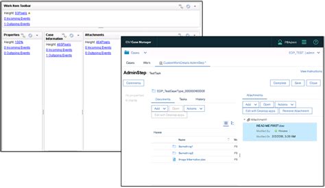 ibm case manager attachments widget refresh fix