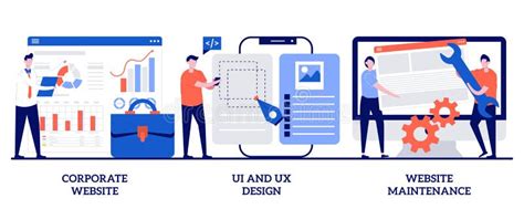web design website template html5 development concept with tiny