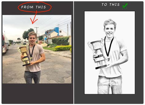 Create A Sketch Style Portrait And Border Frame By Pronodes Fiverr