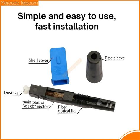 Ftth Sc Upc 3m 타입 단일 모드 광섬유 퀵 커넥터 Sc Ftth 광섬유 고속 커넥터 Sc Pc 커넥터 무료 배송