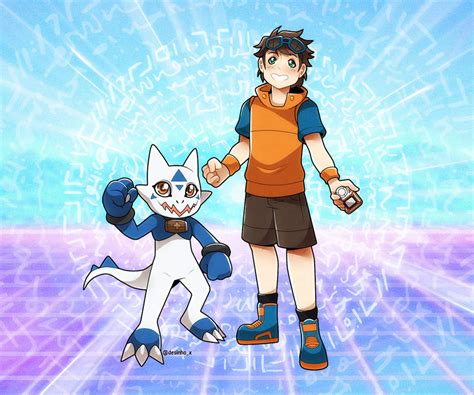 [comm] Tamersona Tatsuya And Medramon By Desinho On Deviantart