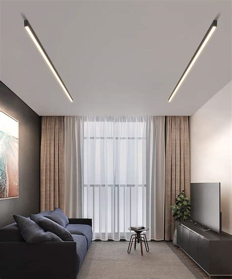 Reetahnna Slim Rectangular Linear Ceiling Light Screed
