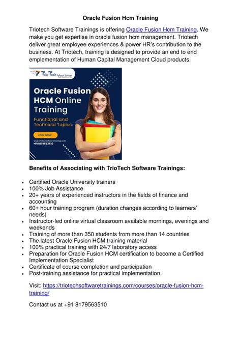 PPT Oracle Fusion HCM Training Oracle Fusion Cloud HCM Training PowerPoint Presentation ID