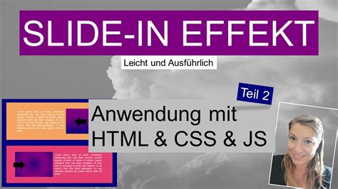 Slide In Effekt Mit Html Css Und Javascript Anwendungen Javascript