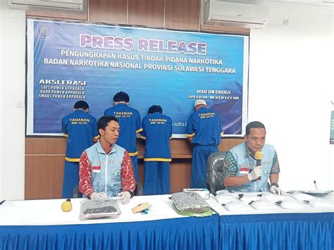 BNNP Sultra Ungkap 1 9 Kg Sabu Dan 2 Kg Ganja Jaringan Provinsi