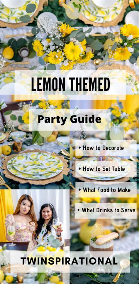 June Birthday Party Decor Lemon Party Food Ideas